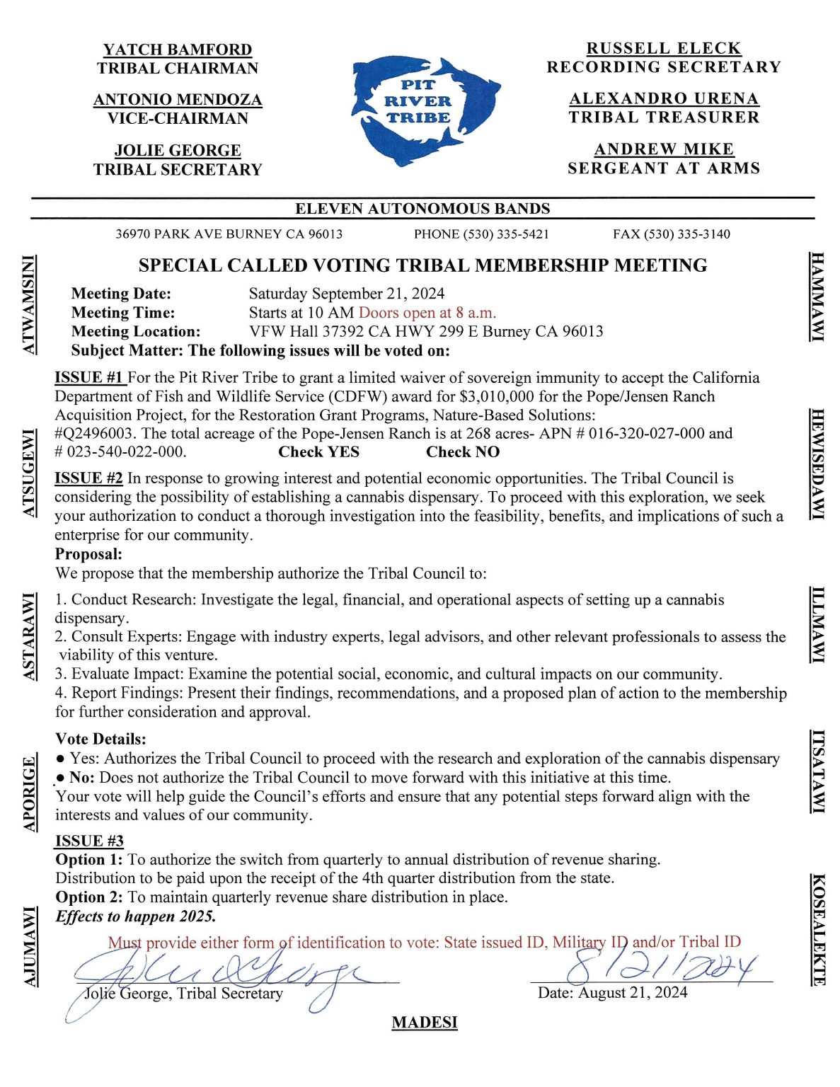 Official Home of the Pit River Tribe